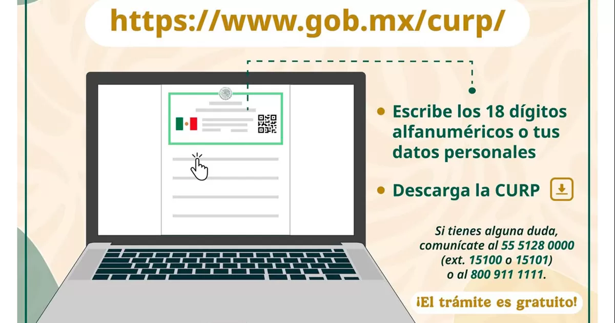 ¿Cómo sacar mi CURP certificada totalmente gratis y por Internet?
